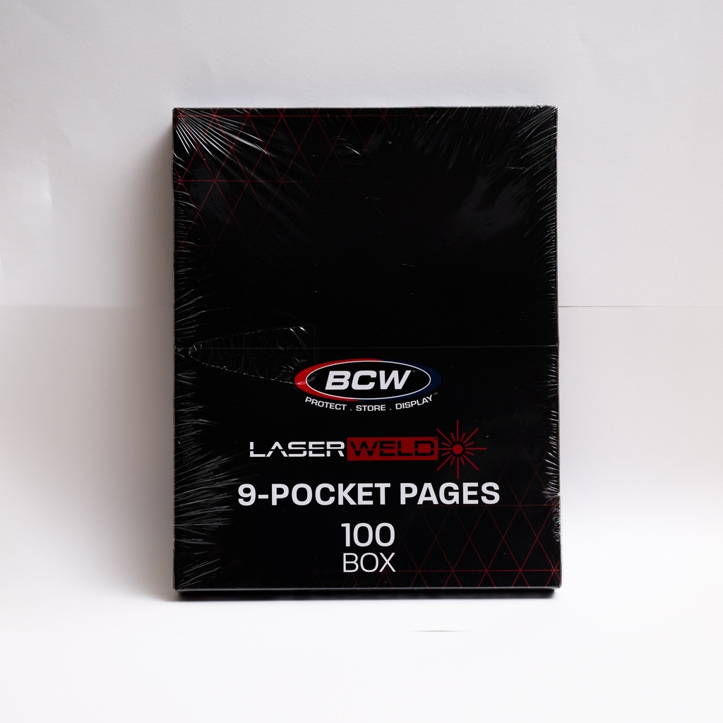 BCW LaserWeld 9-Pocket Page (100 Pages Per Box) | Maintenance